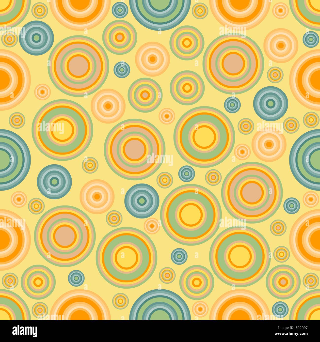 Seamless Retro Circles Backgroung Stock Vector Image & Art - Alamy