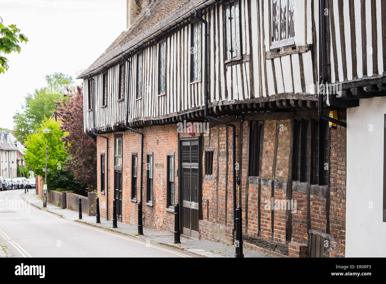 Long timber framed building St.Albans, Hertfordshire, England, U.K ...