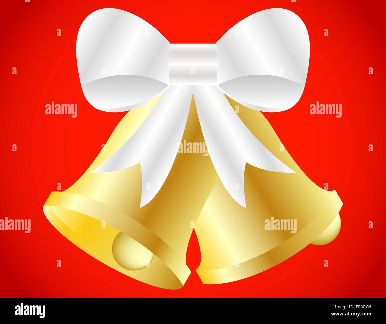 Gold Bells on a Red Background Stock Vector Image & Art - Alamy