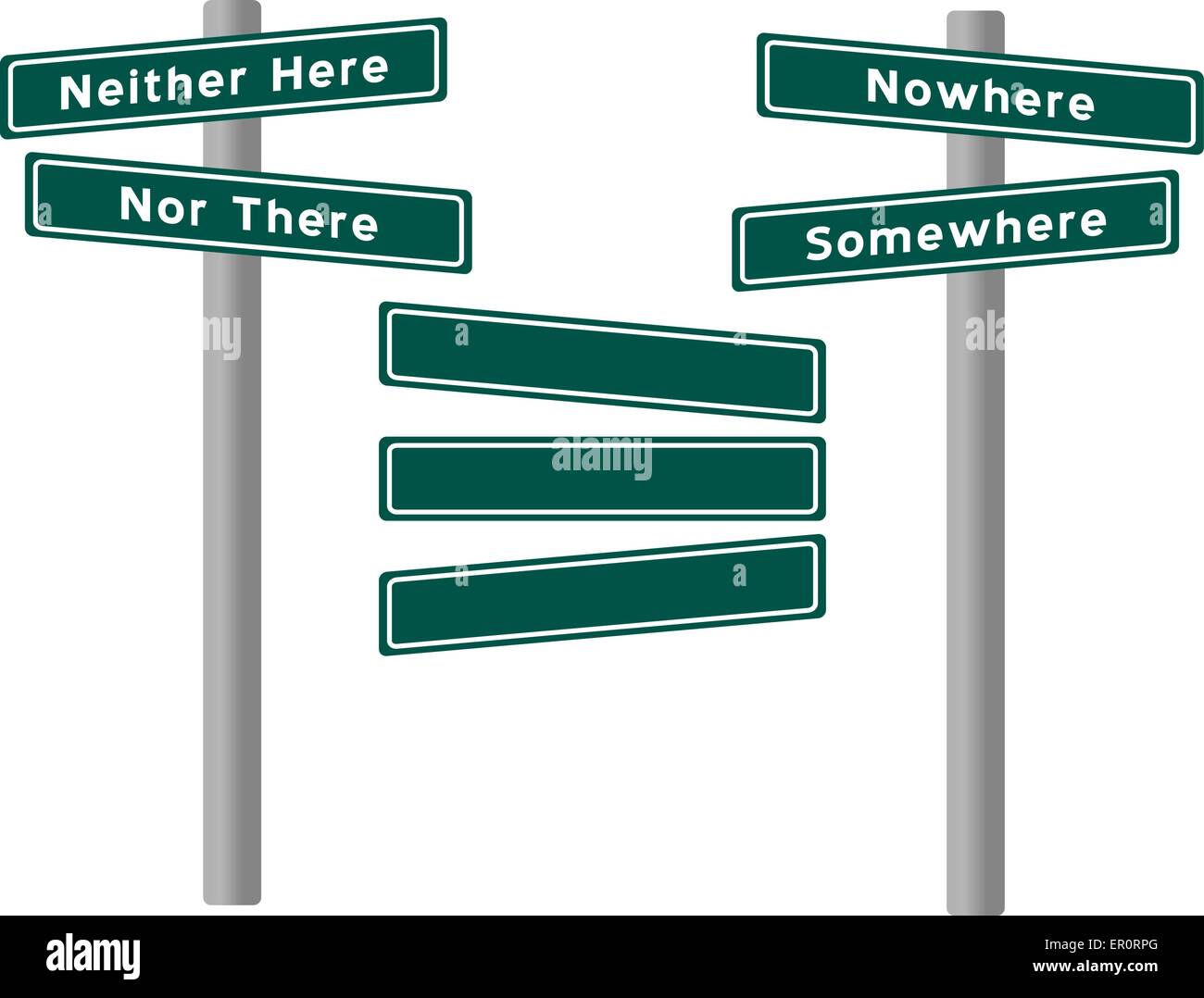 Set of Green Street Signs Stock Vector Image & Art - Alamy