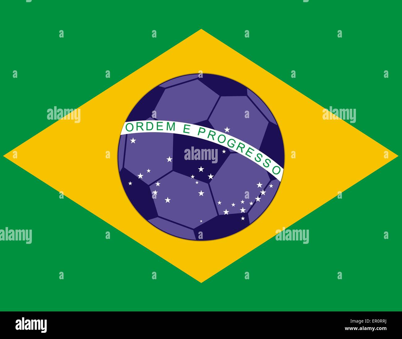 Soccer Football Flag of Brazil Stock Vector Image & Art - Alamy