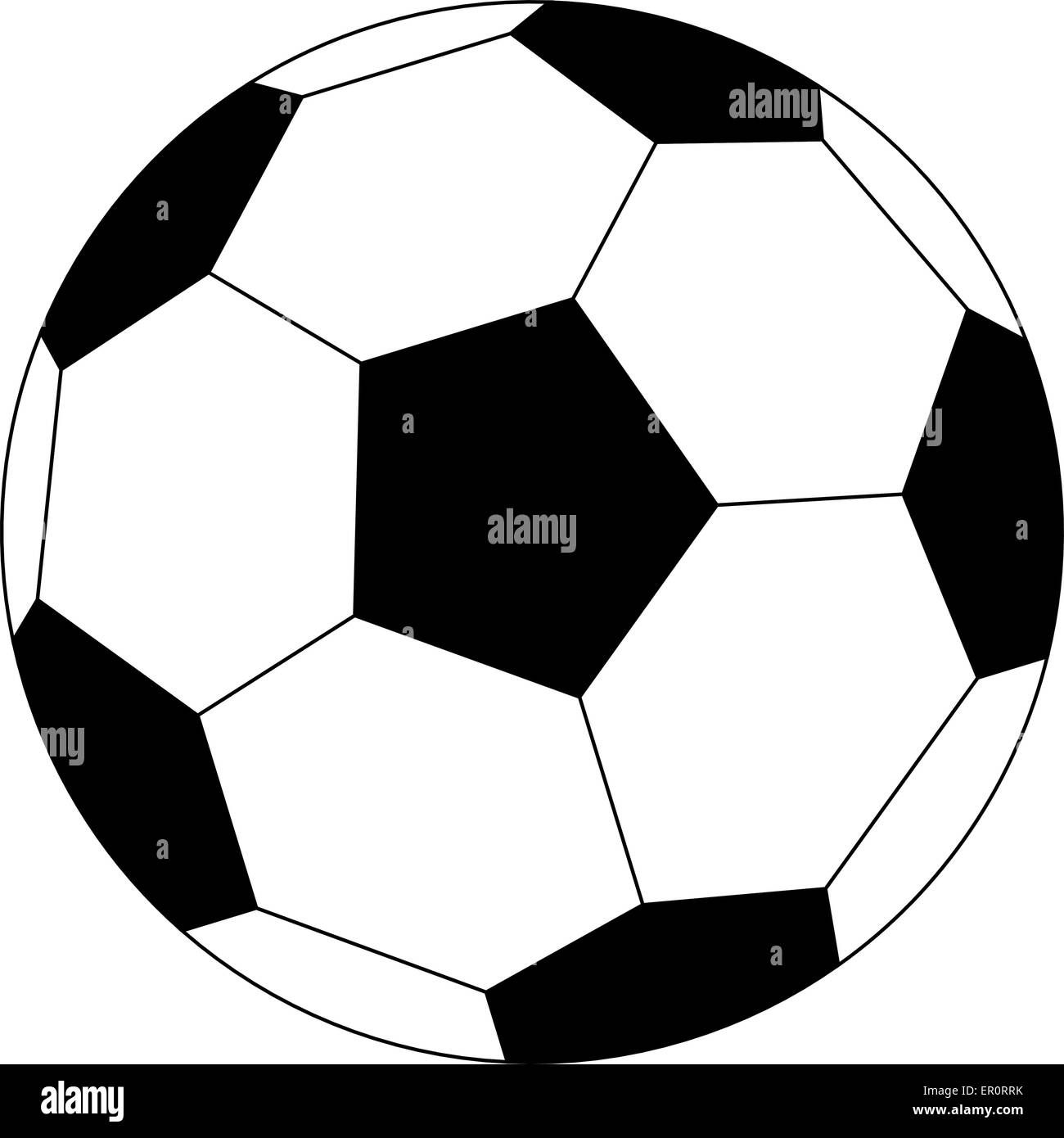 Football ball circular Black and White Stock Photos & Images - Alamy