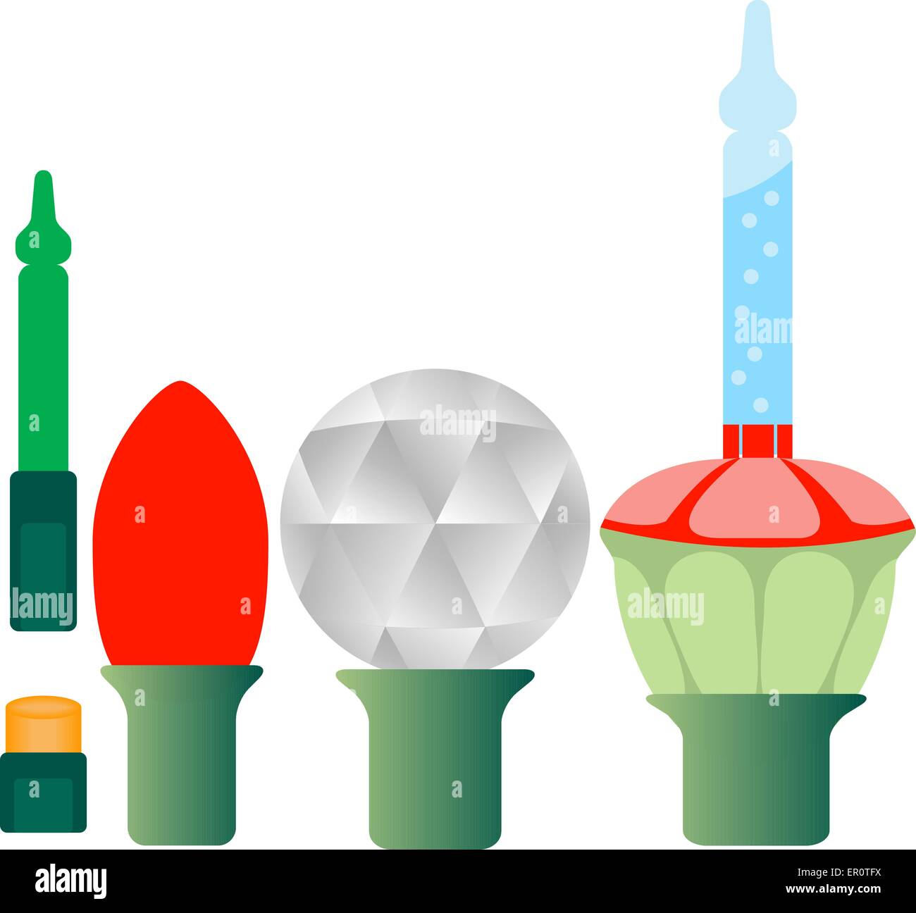 Electric led lights green Stock Vector Images - Alamy