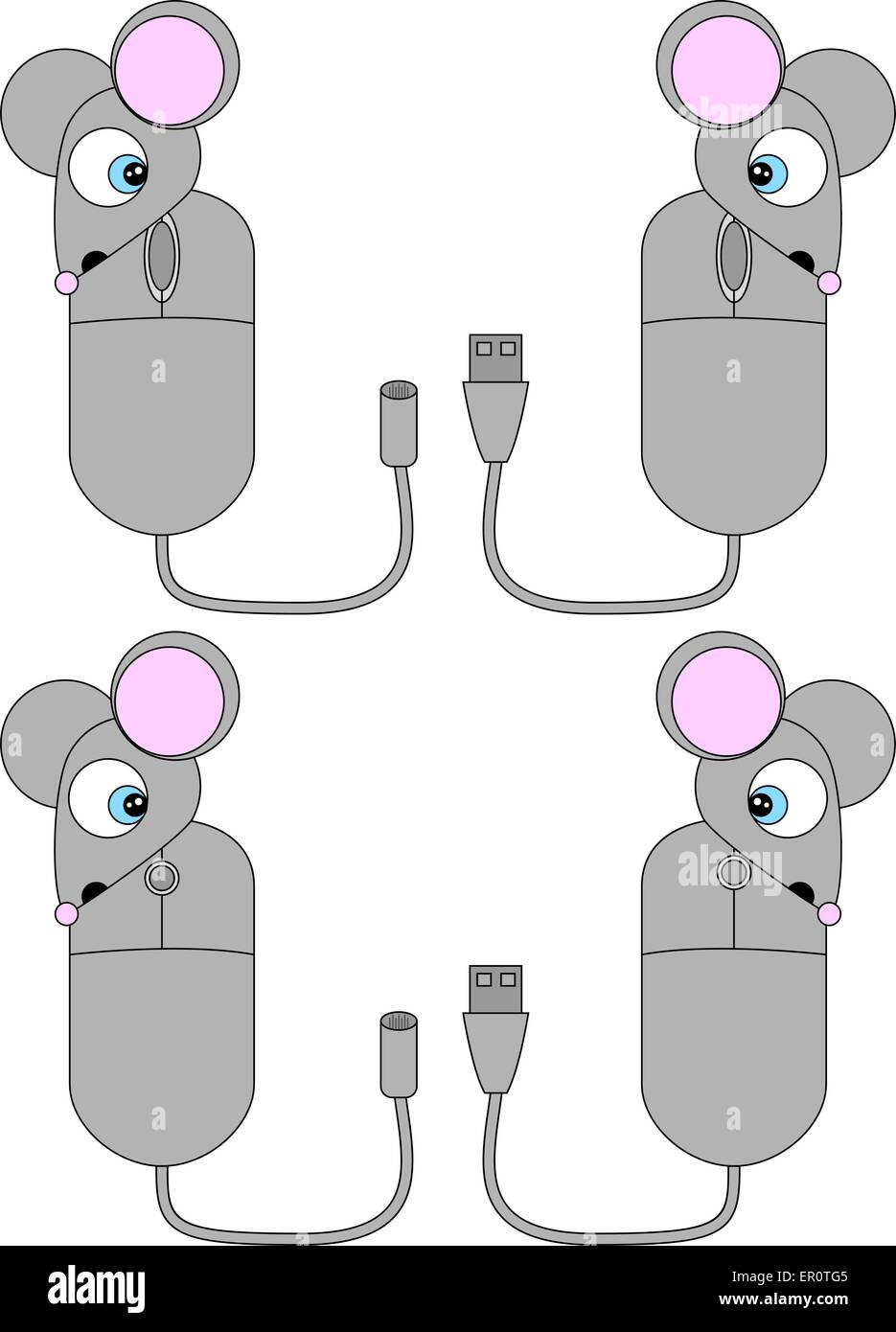 Cartoon mouse shocked shock hi-res stock photography and images - Alamy