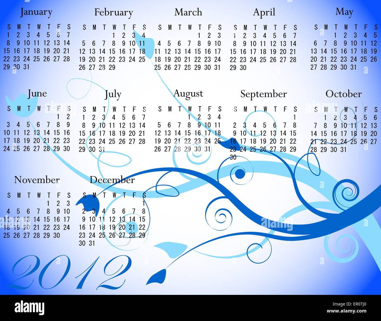 2012 Stock Vector Images - Alamy