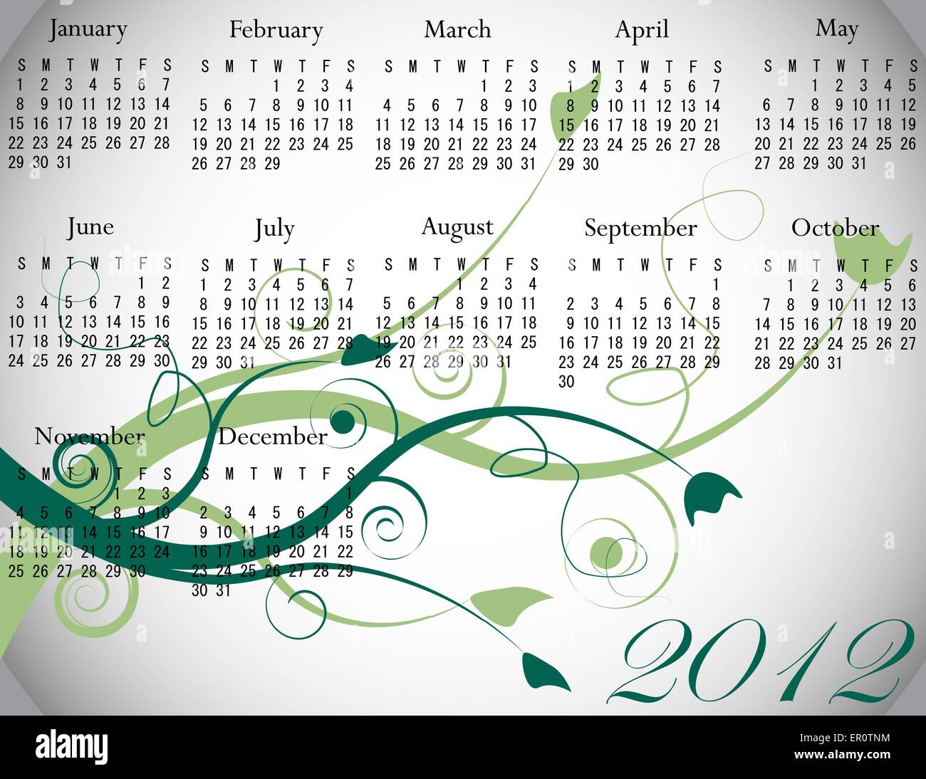 2012 wall Stock Vector Images - Alamy