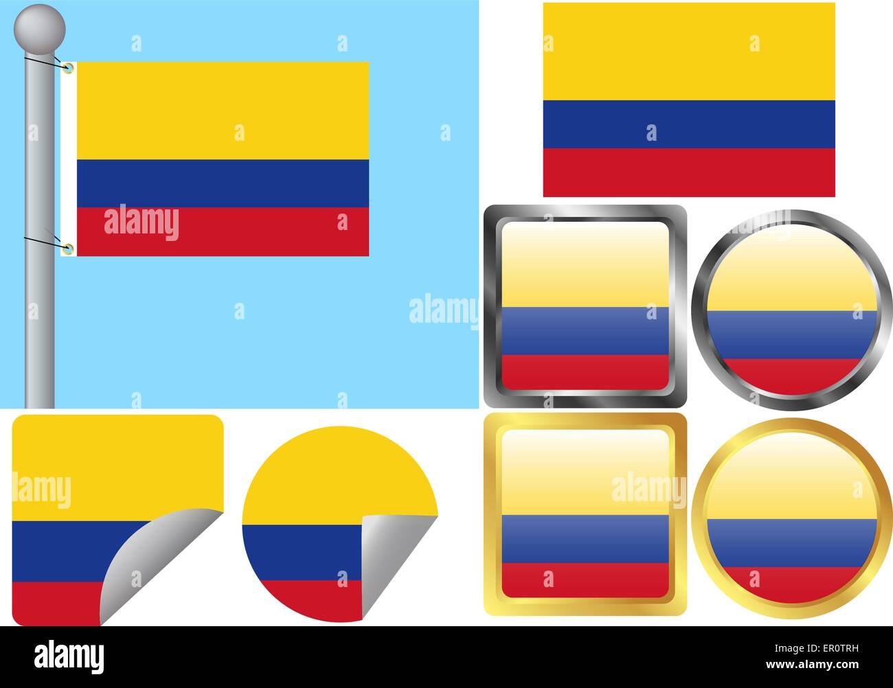 National symbols flag colombia hi-res stock photography and images - Alamy