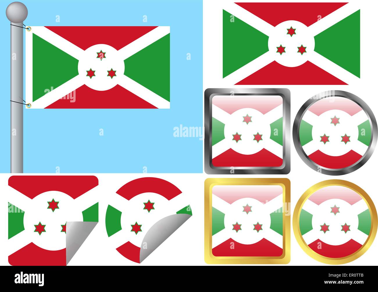National symbols flag burundi hi-res stock photography and images - Alamy