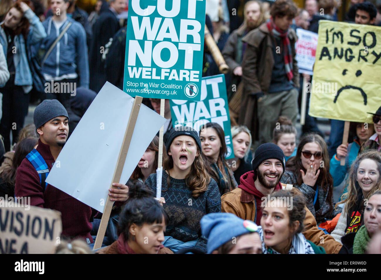 Protest by students against tuition fees. The demonstration was ...