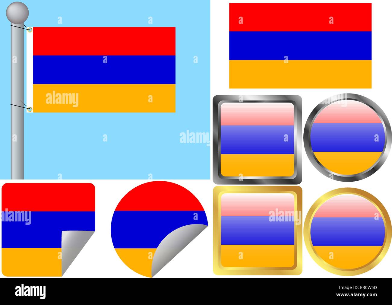 Armenia national symbols flags hi-res stock photography and images - Alamy