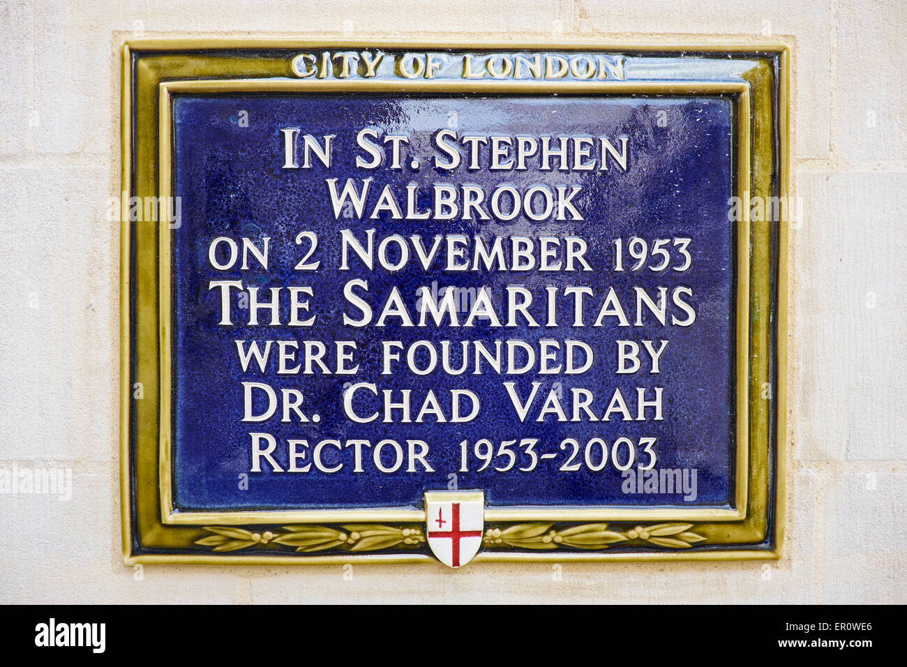 Samaritans plaque hi-res stock photography and images - Alamy