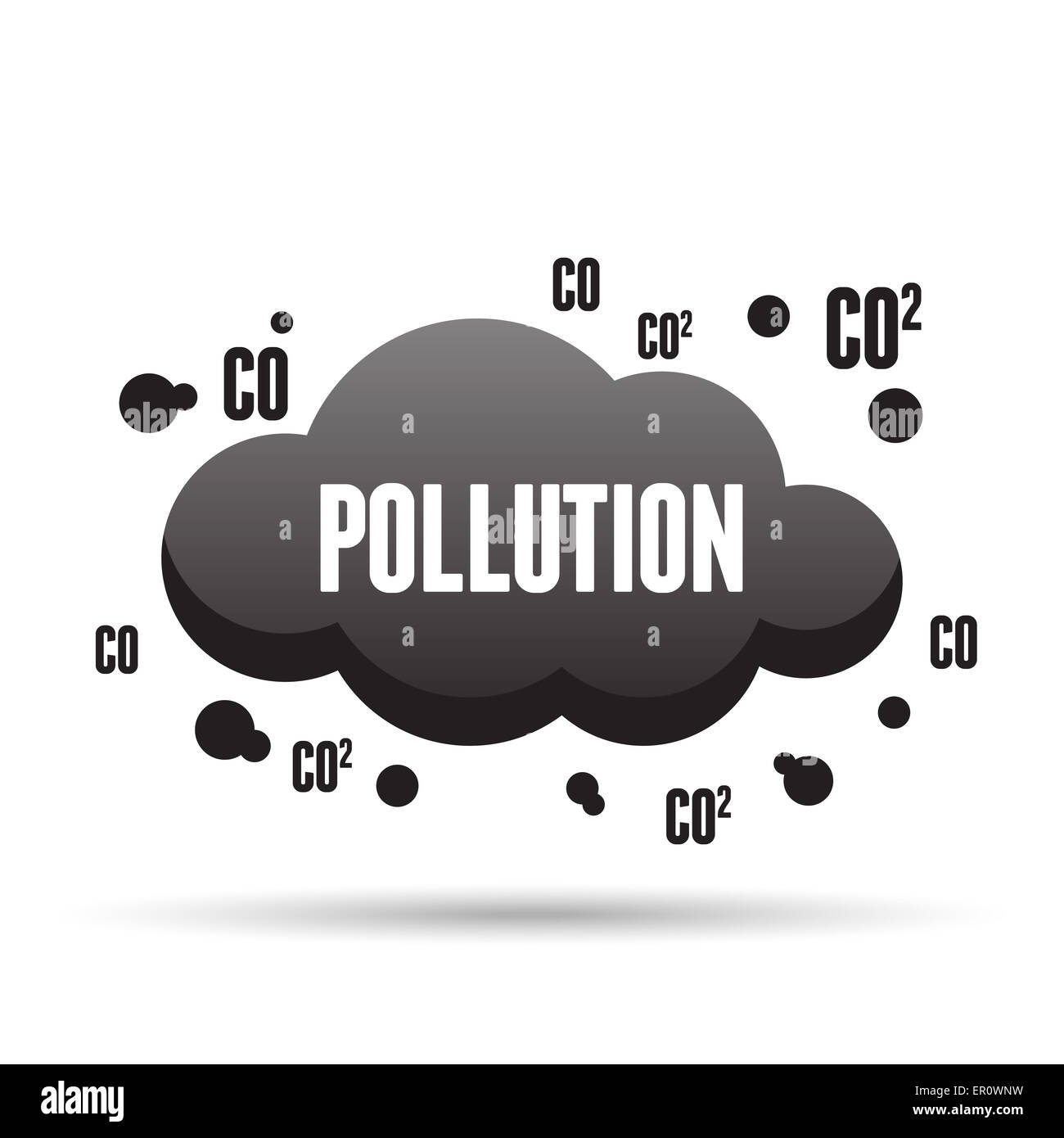 Air pollution cartoon Cut Out Stock Images & Pictures - Alamy