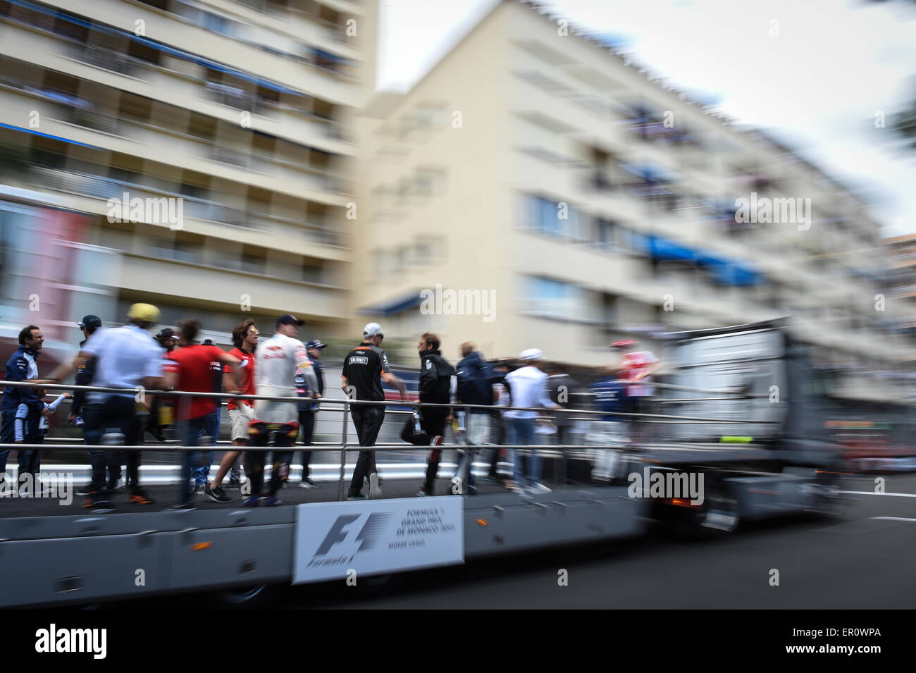Monte Carlo, Monaco. 24th May, 2015. Drivers parade. Race day at the ...