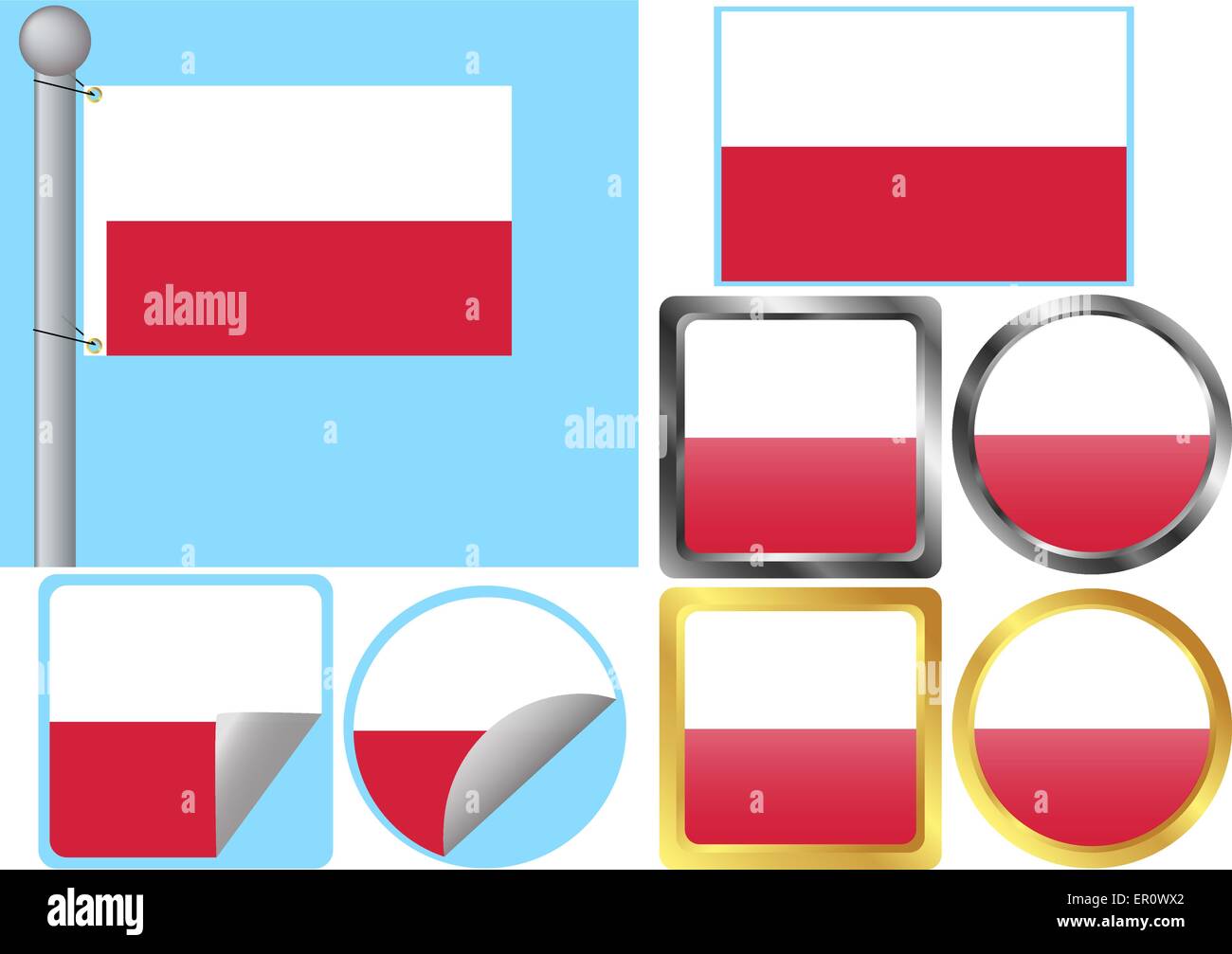 National symbols of poland Stock Vector Images - Alamy