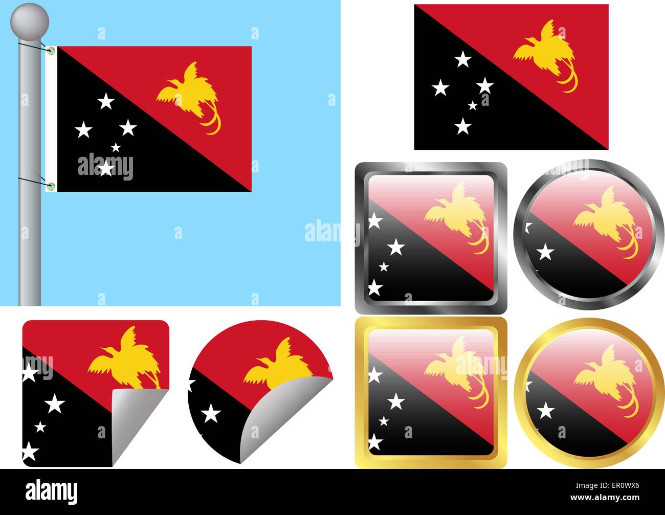 Bird paradise papua Stock Vector Images - Alamy