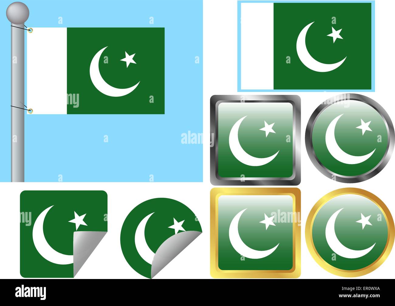 National symbols flag pakistan hi-res stock photography and images - Alamy