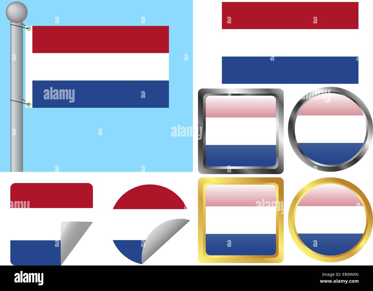 National symbols flag netherlands Stock Vector Images - Alamy