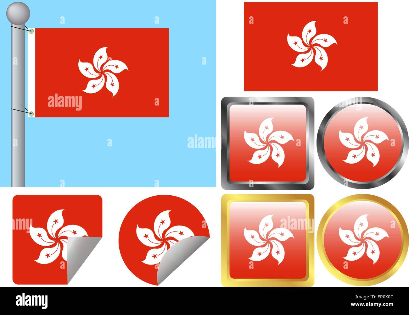 Hong kong flower Stock Vector Images - Alamy