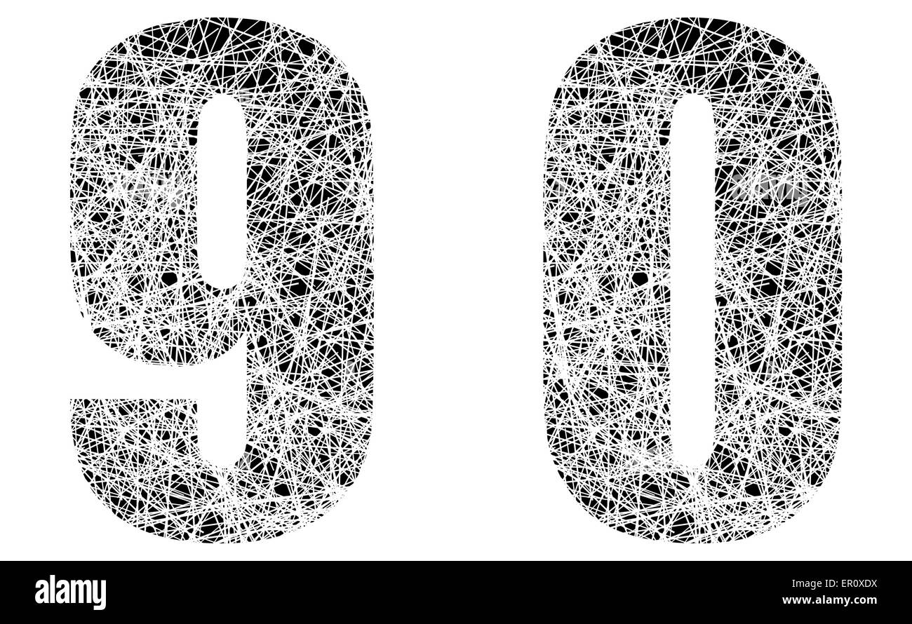 Numbers 0 to 9 Cut Out Stock Images & Pictures - Alamy