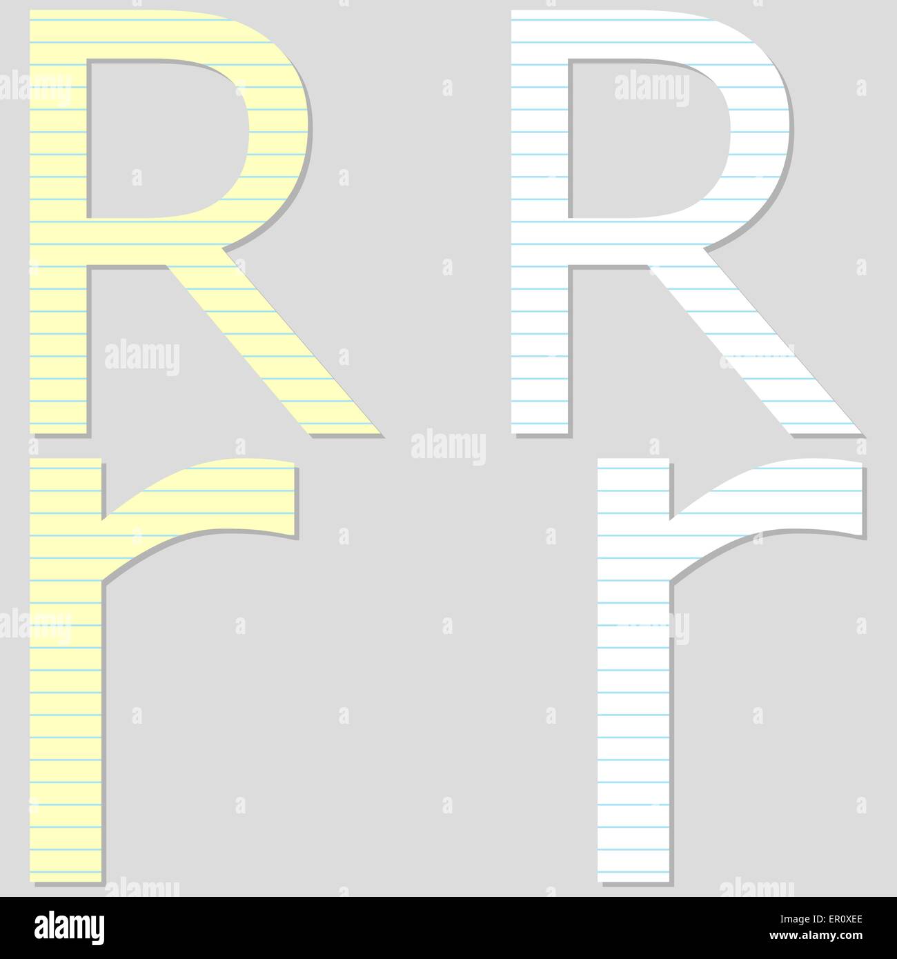 Uppercase letter r lowercase Stock Vector Images - Alamy