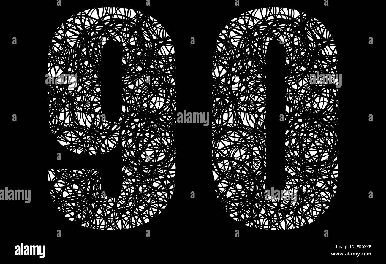 Circles with numbers Black and White Stock Photos & Images - Alamy