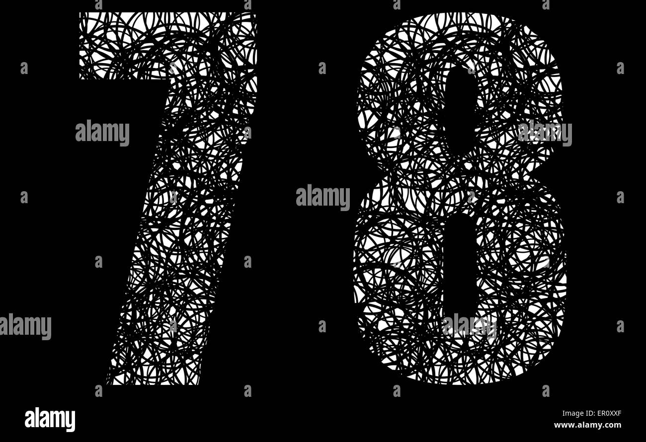 Circles with numbers Black and White Stock Photos & Images - Alamy