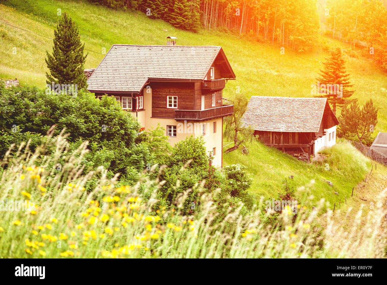 Home in the alps hi-res stock photography and images - Alamy
