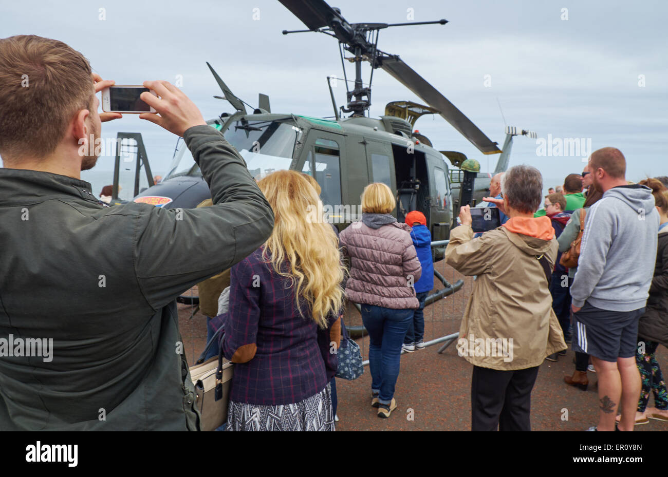 Belle Huey helicopter as static display Llandudno Airdisplay North ...