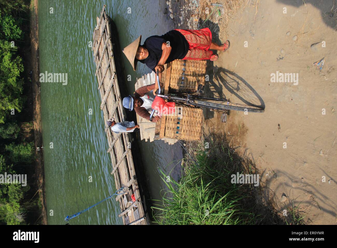 Kulon Progo, Indonesia. 24th May, 2015. The people ride the traditional ...