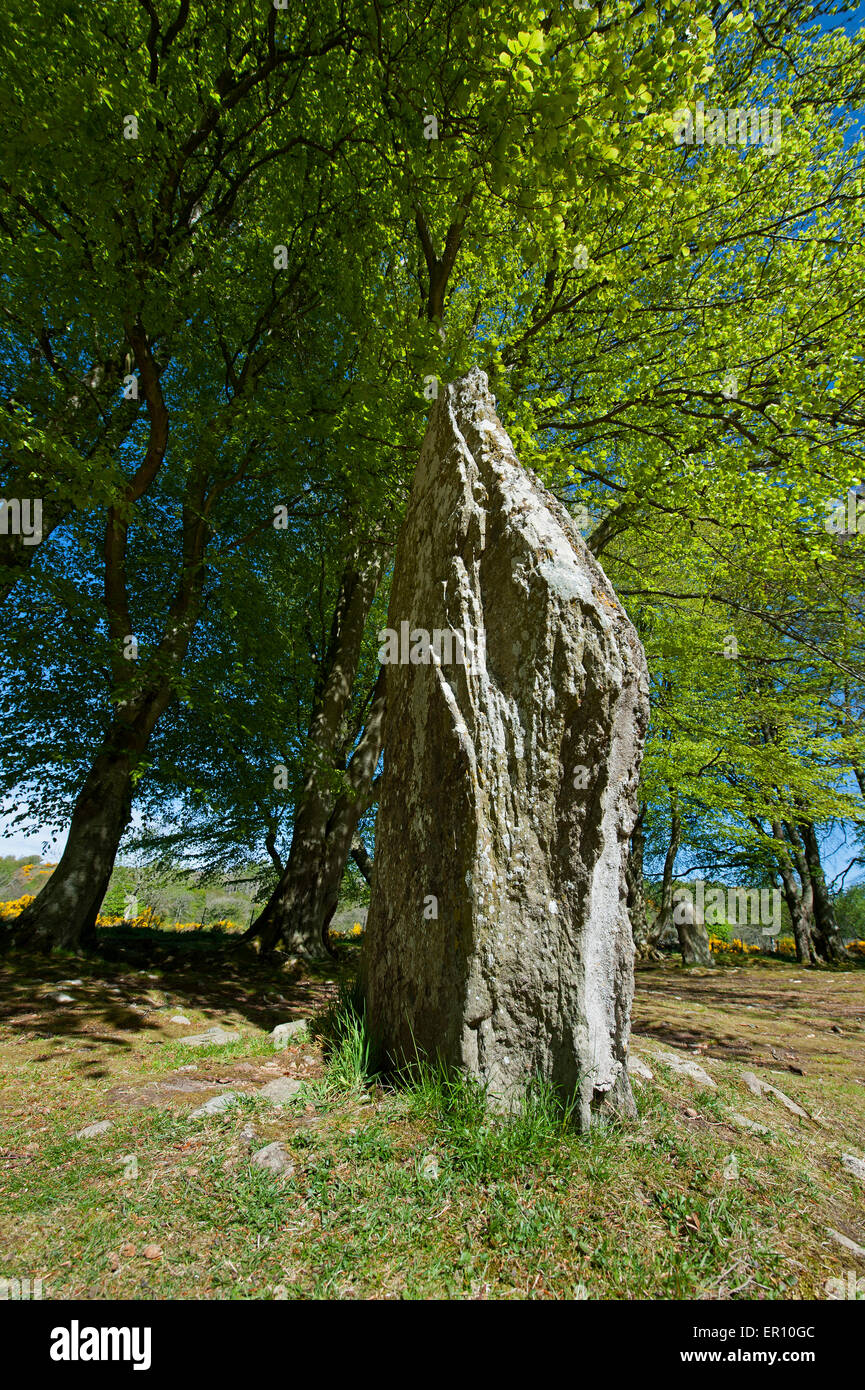 The Clava Cairns Neolithic site at Balnuaran Inverness-shire in the ...
