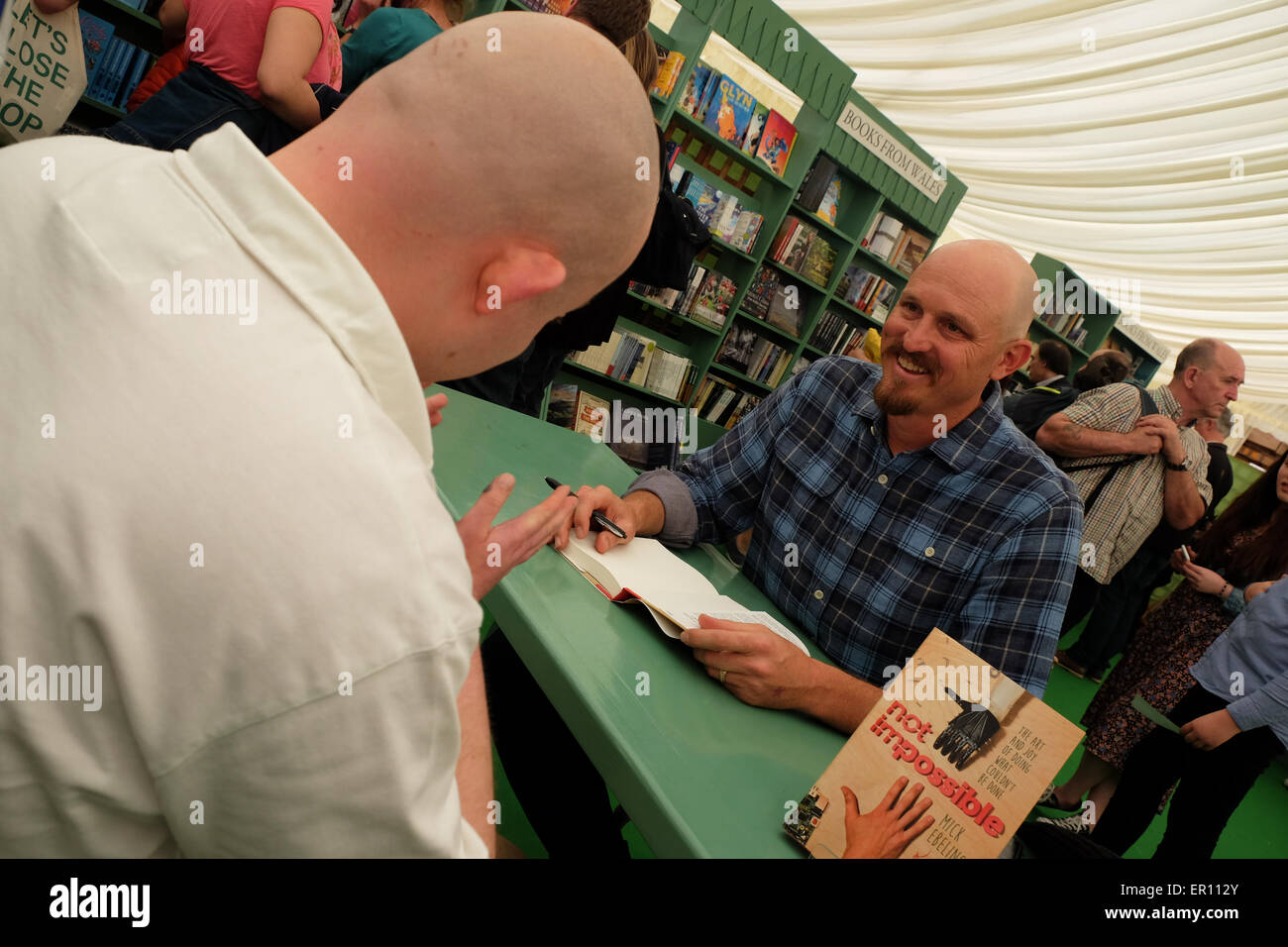 Hay Festival Powys, Wales May 2015 Mick Ebeling founder and driving ...