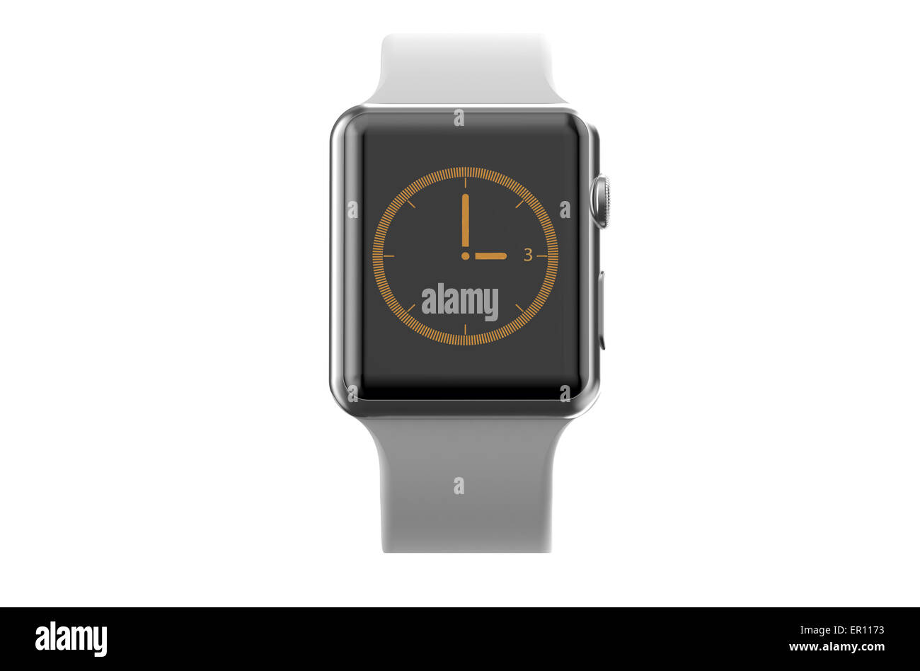 modern smartwatch isolated on white background Stock Photo - Alamy