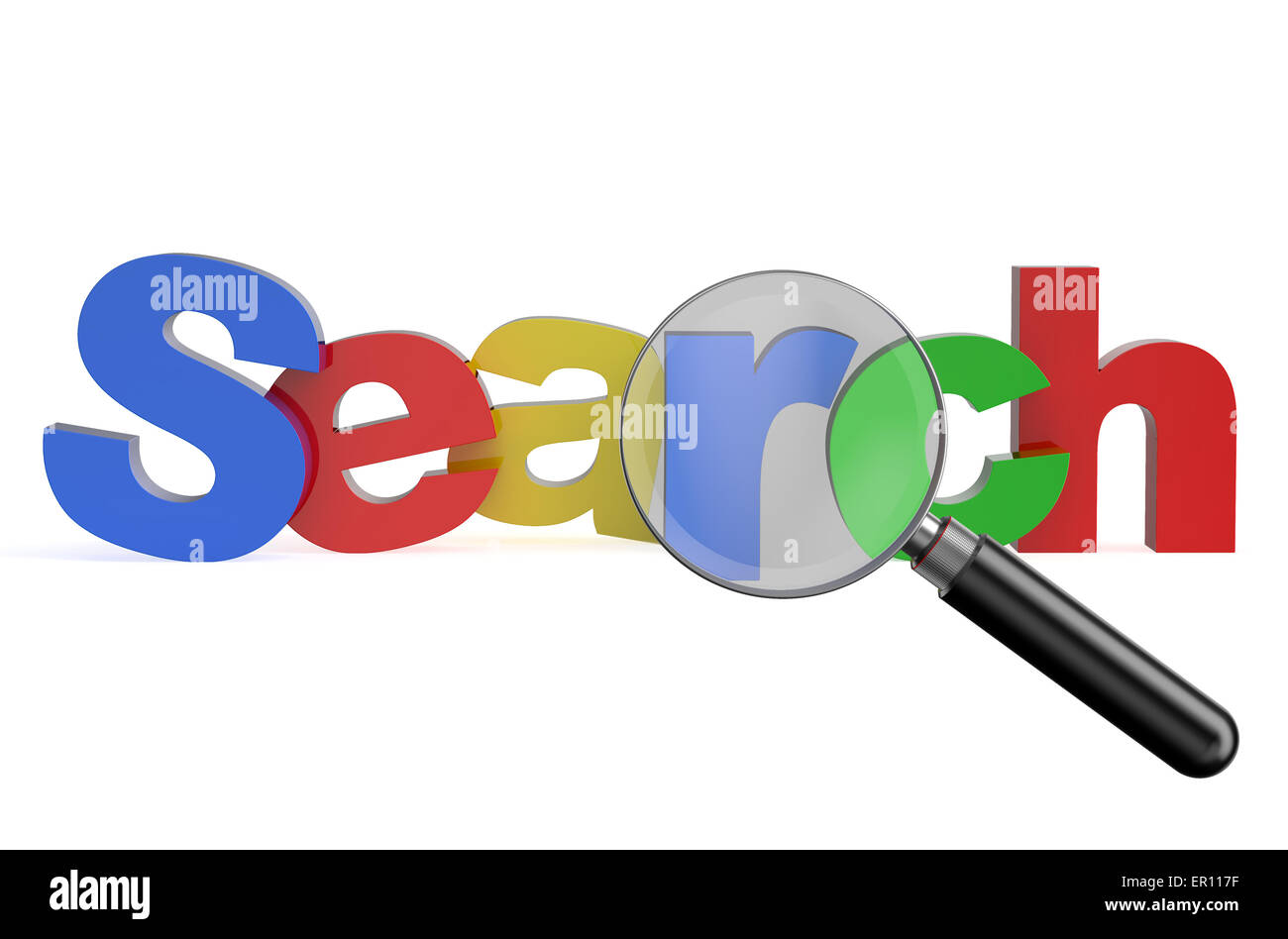 search in internet concept concept isolated on white background Stock ...