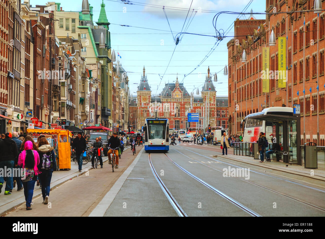Tram street amsterdam holland hi-res stock photography and images - Alamy