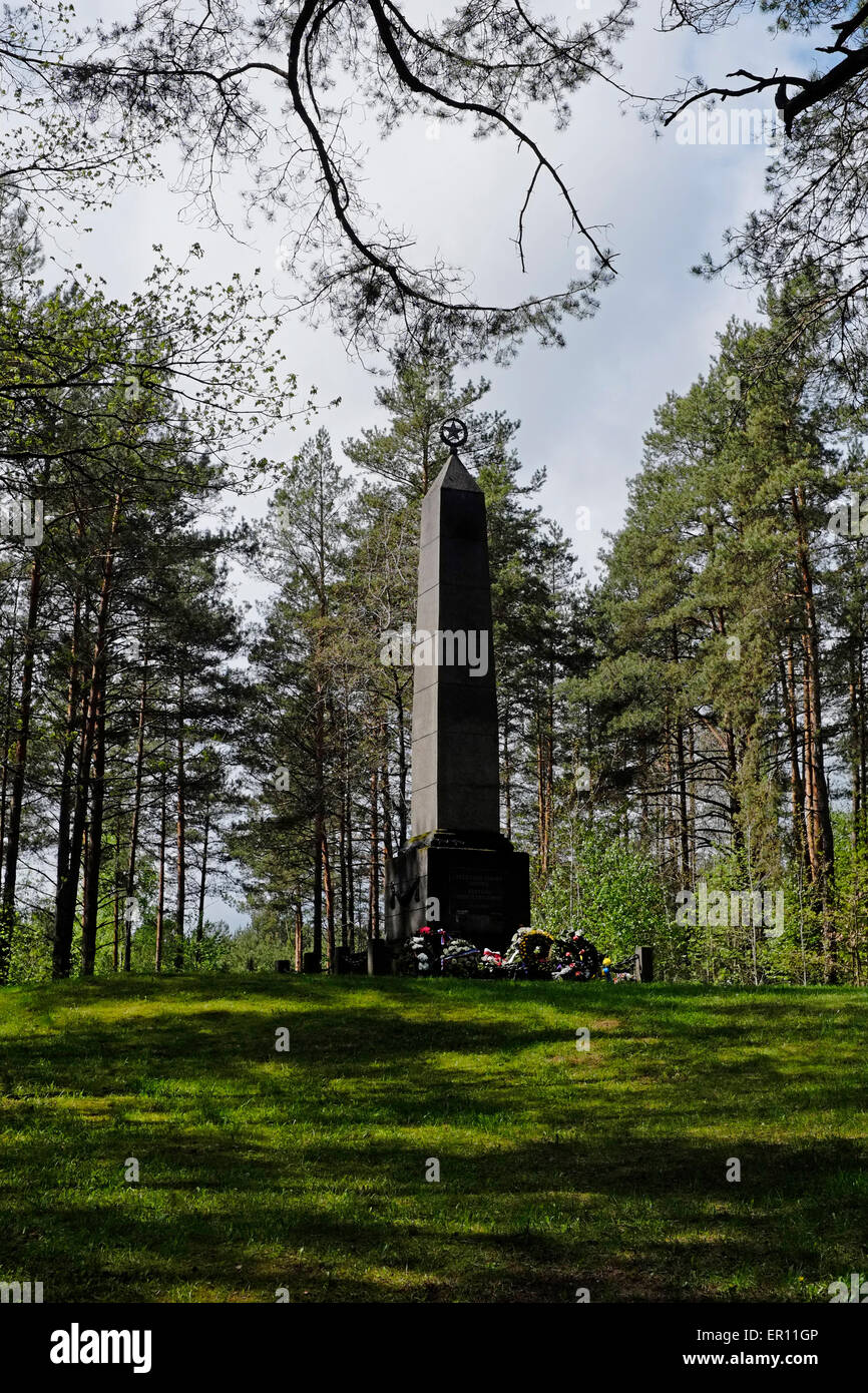 Memorial for Soviet victims at the Ponary, now known as Panerai, a ...