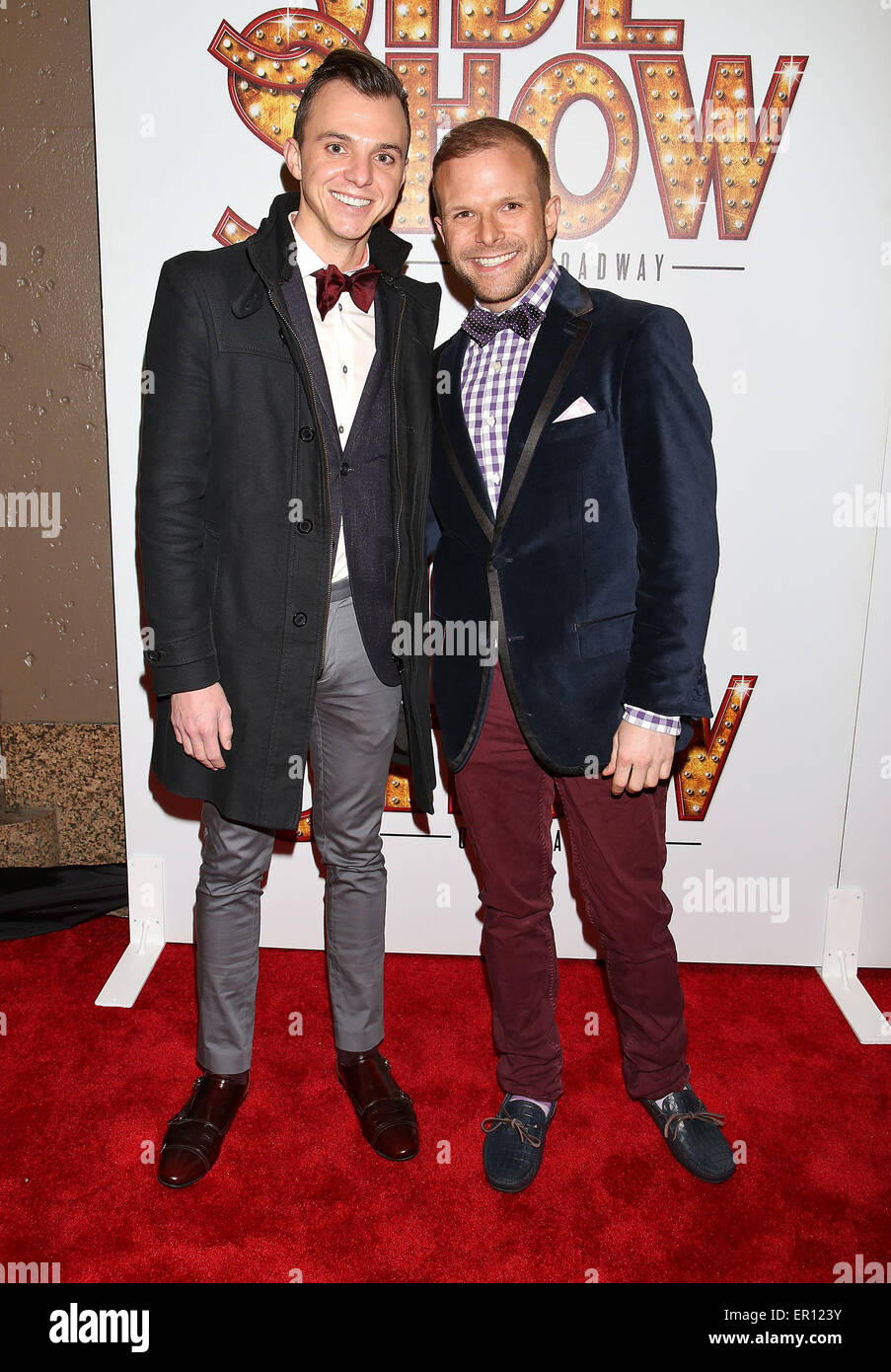 Opening night of Broadway's Side Show at the St. James Theatre ...