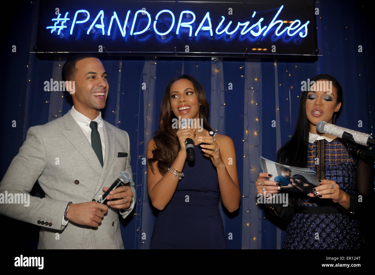 Marvin and Rochelle Humes attending a Pandora jewellers event in ...