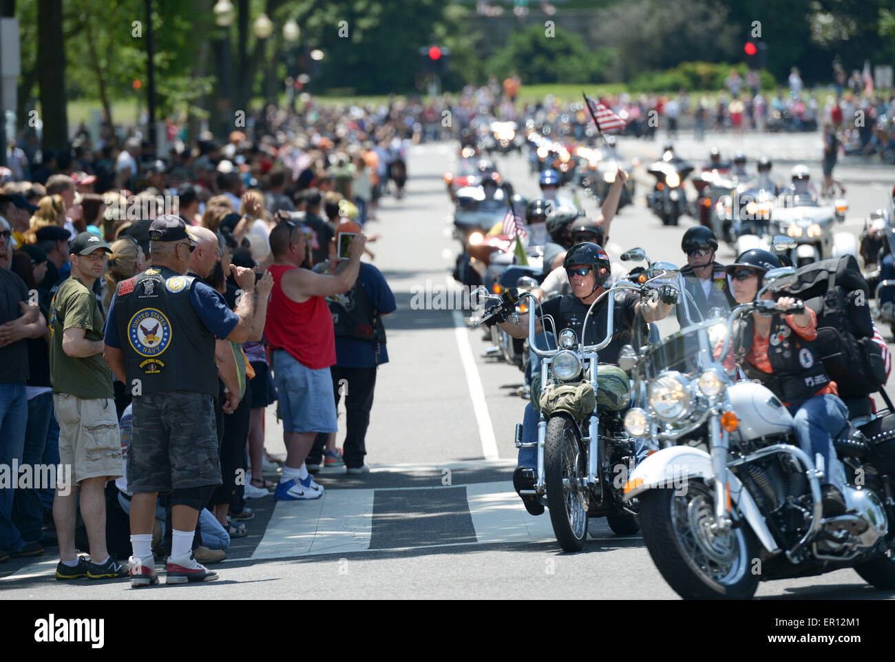 Washington, DC, USA. 24th May, 2015. U.S. veterans participate in the ...