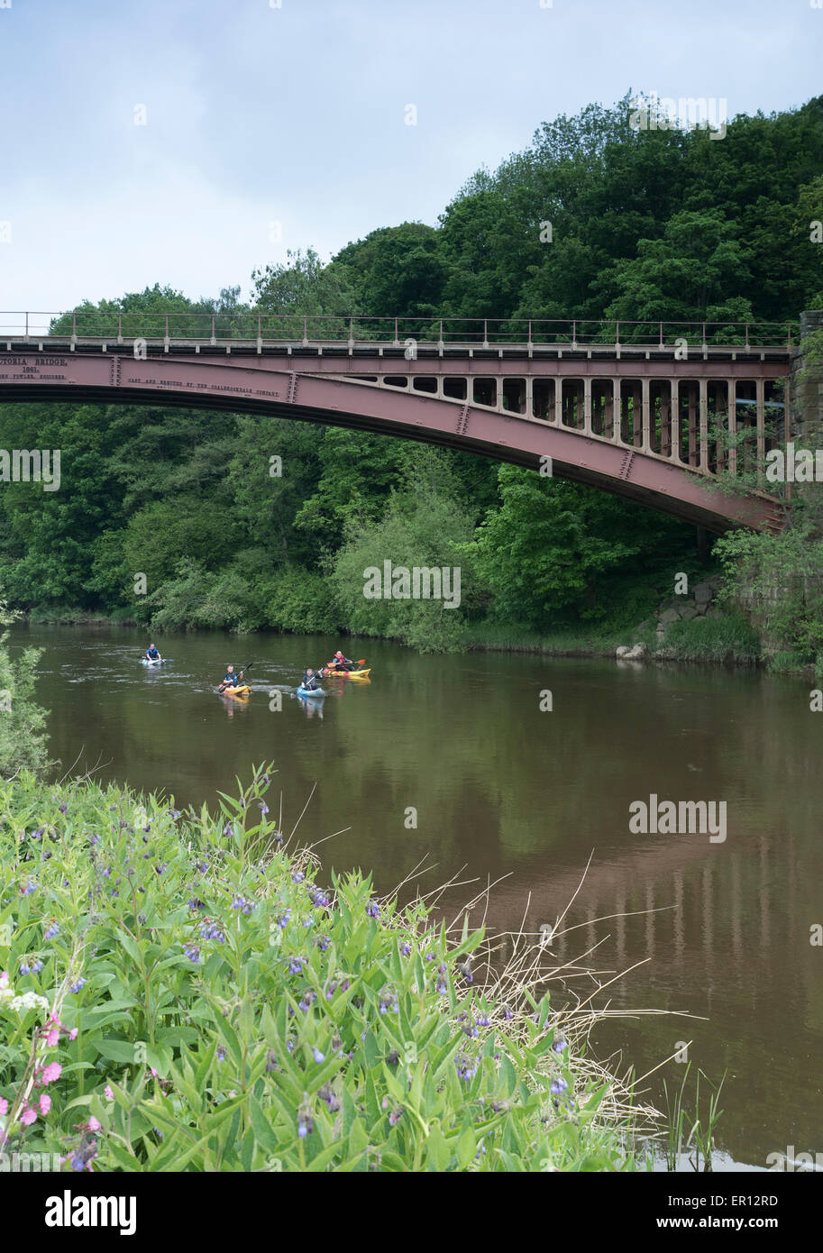 Victoria Bridge, crossing the River Severn used by the Severn Valley ...