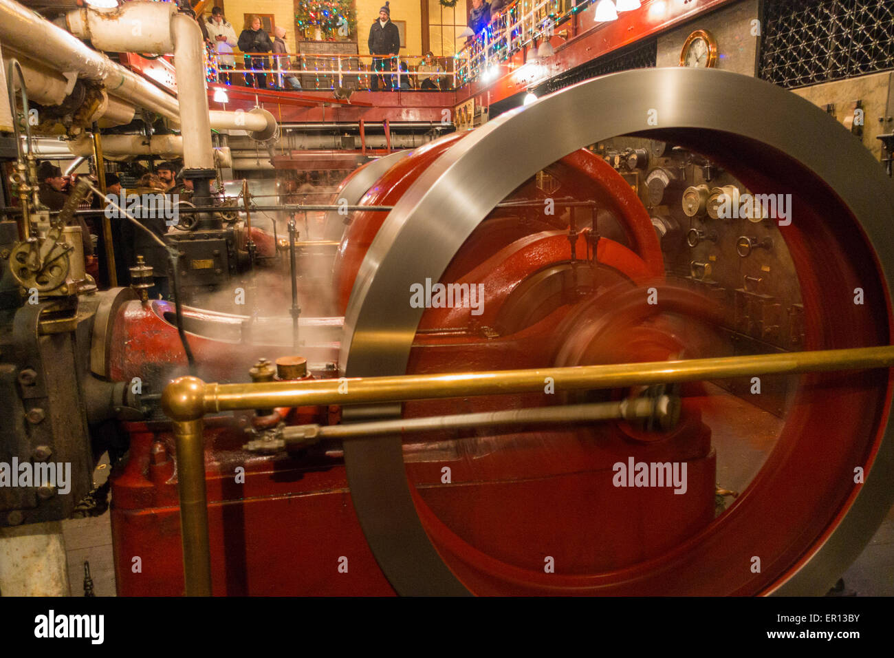New Years Eve celebration with steam engine outside at Pratt Institute ...