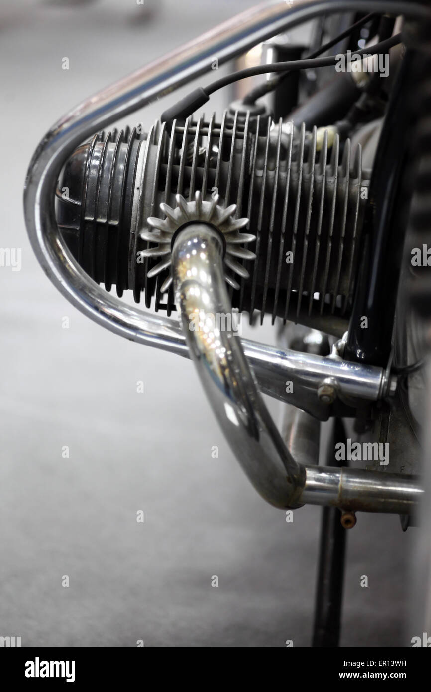 Color detail of the engine of a motorcycle Stock Photo - Alamy