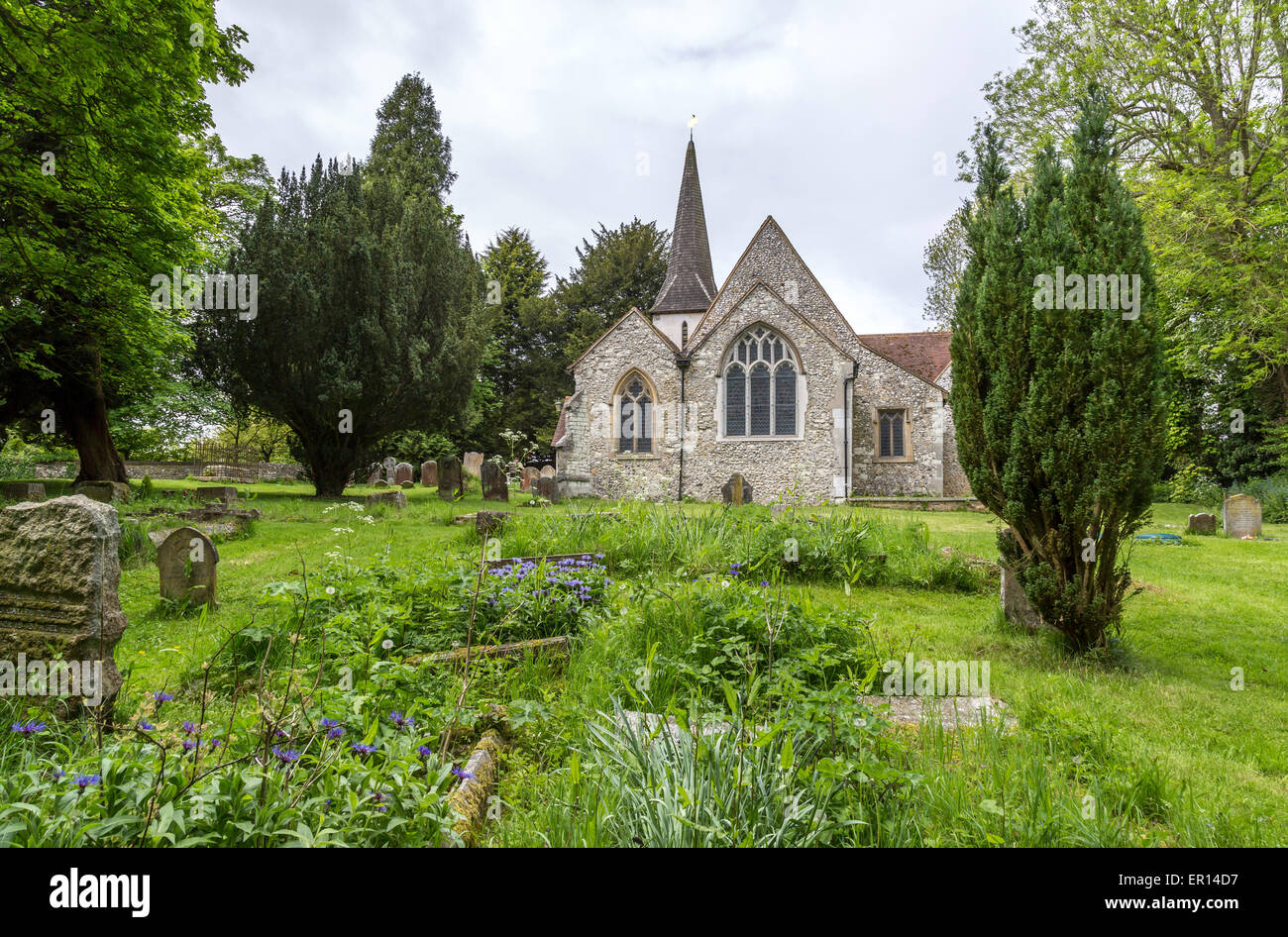 Chaldon church hi-res stock photography and images - Alamy