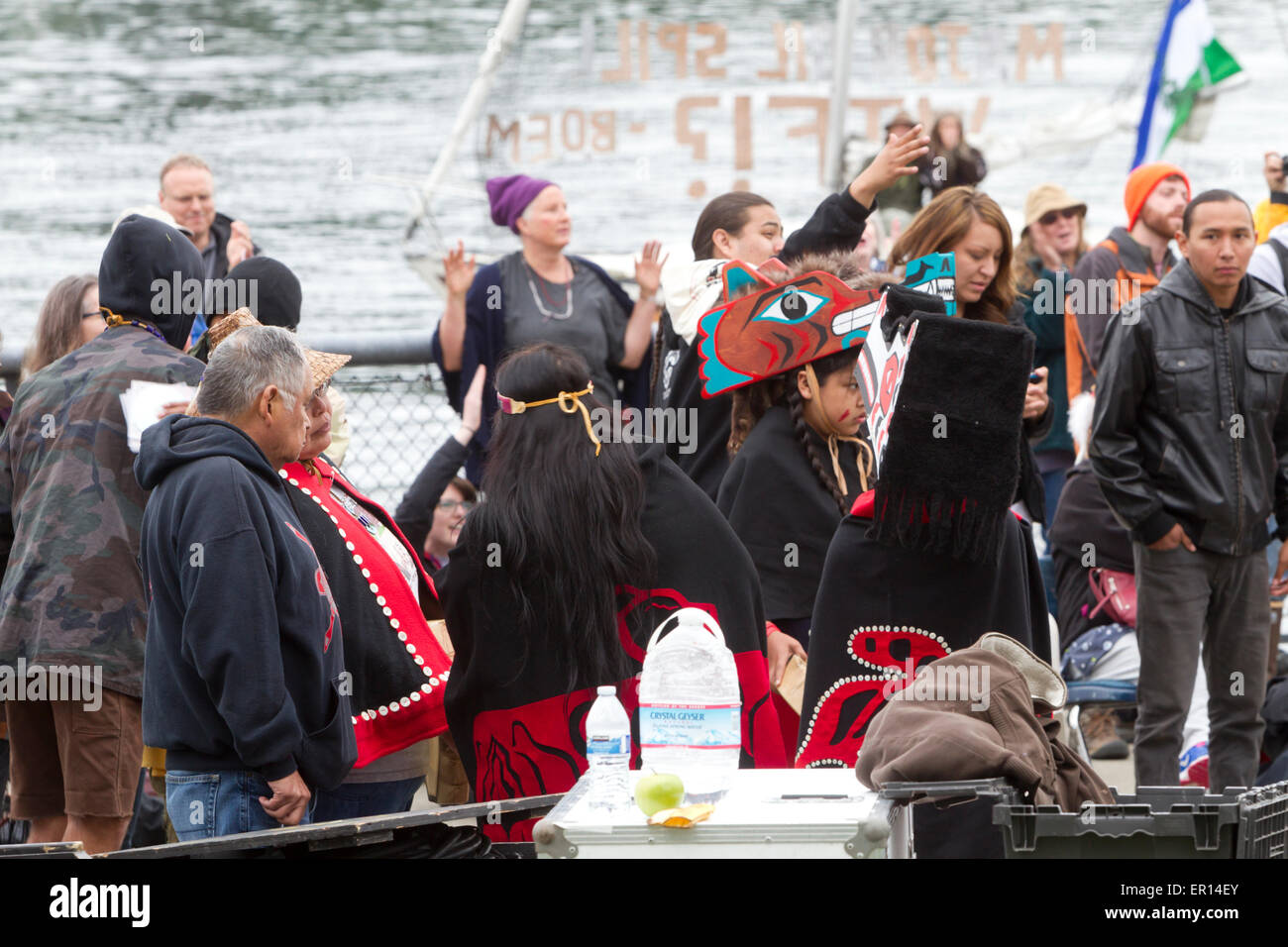 Protest Against Royal Dutch Shell's Floating Oil Drill Rig, Jack Block ...