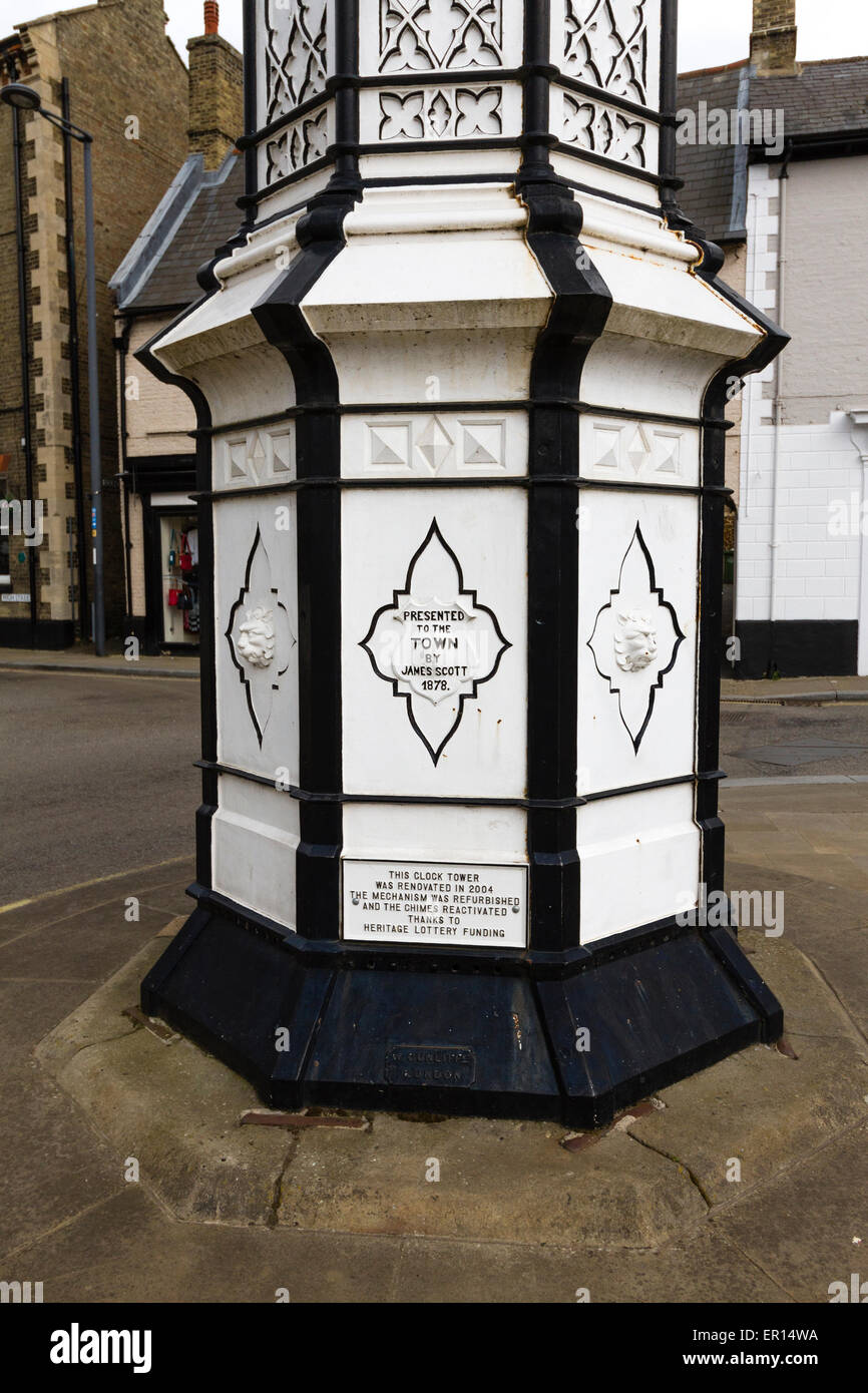 Detail of the Clock Tower, Downham Market, Norfolk, England, UK Stock ...