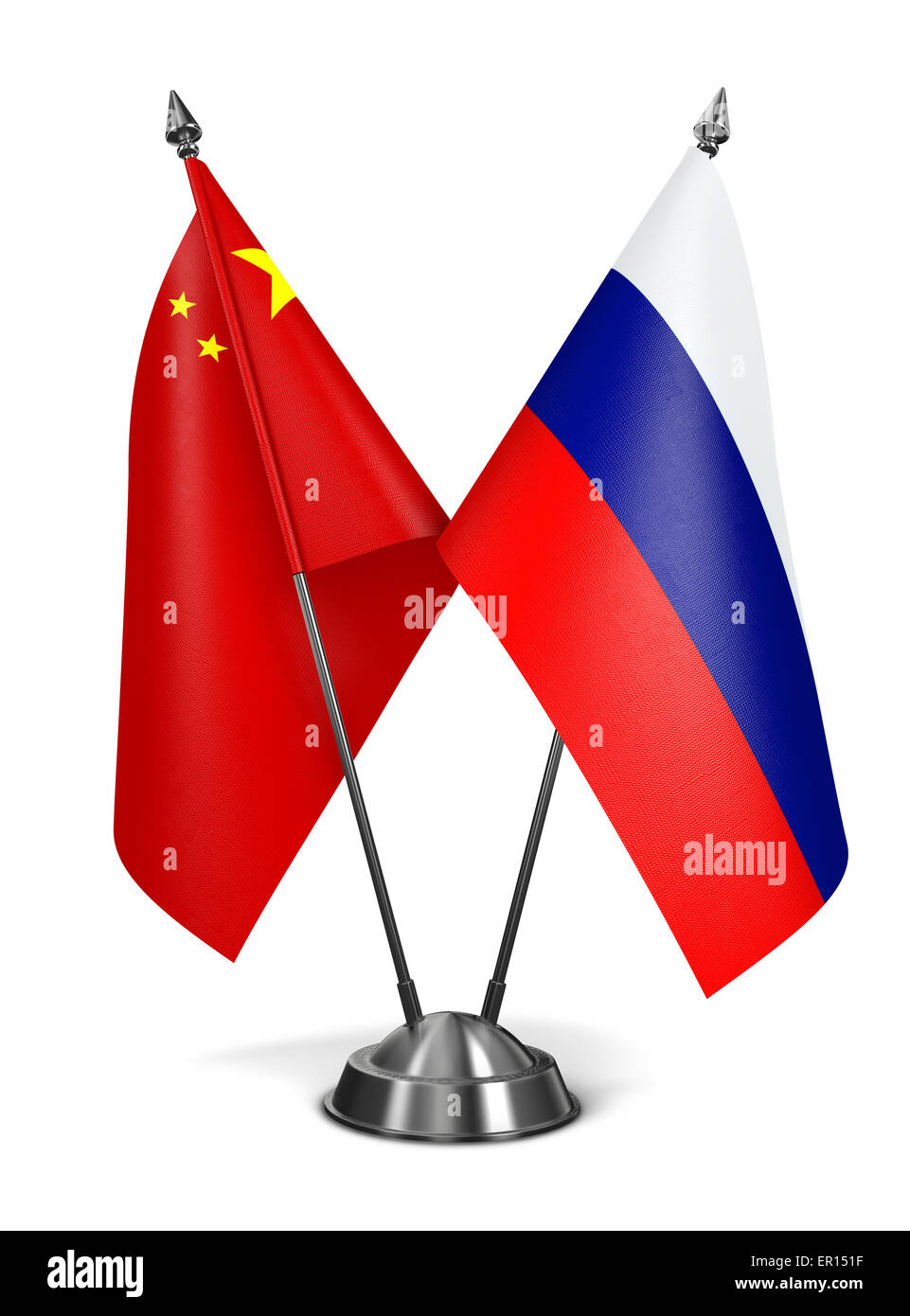 China and Russia - Miniature Flags Stock Photo - Alamy