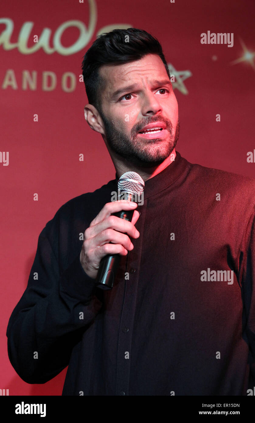 Ricky Martin unveils his wax figure at Madame Tussauds at The Venetian ...