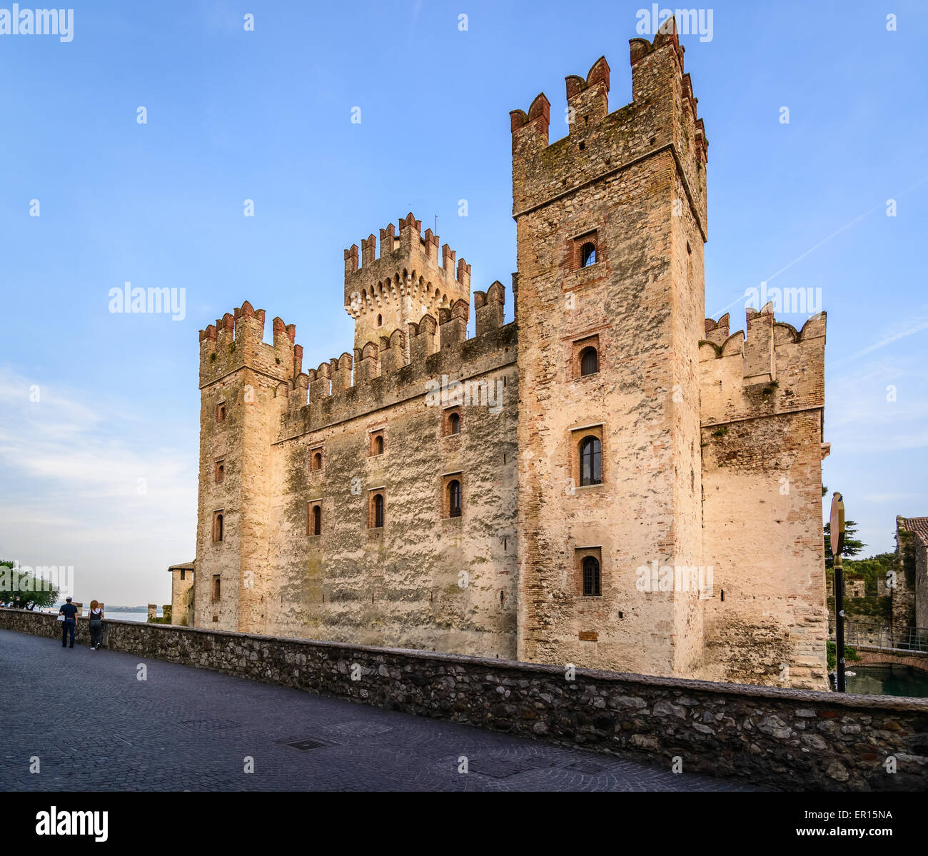 A Scaliger Castle (13th Century) Sirmione ,italy Stock Photo - Alamy