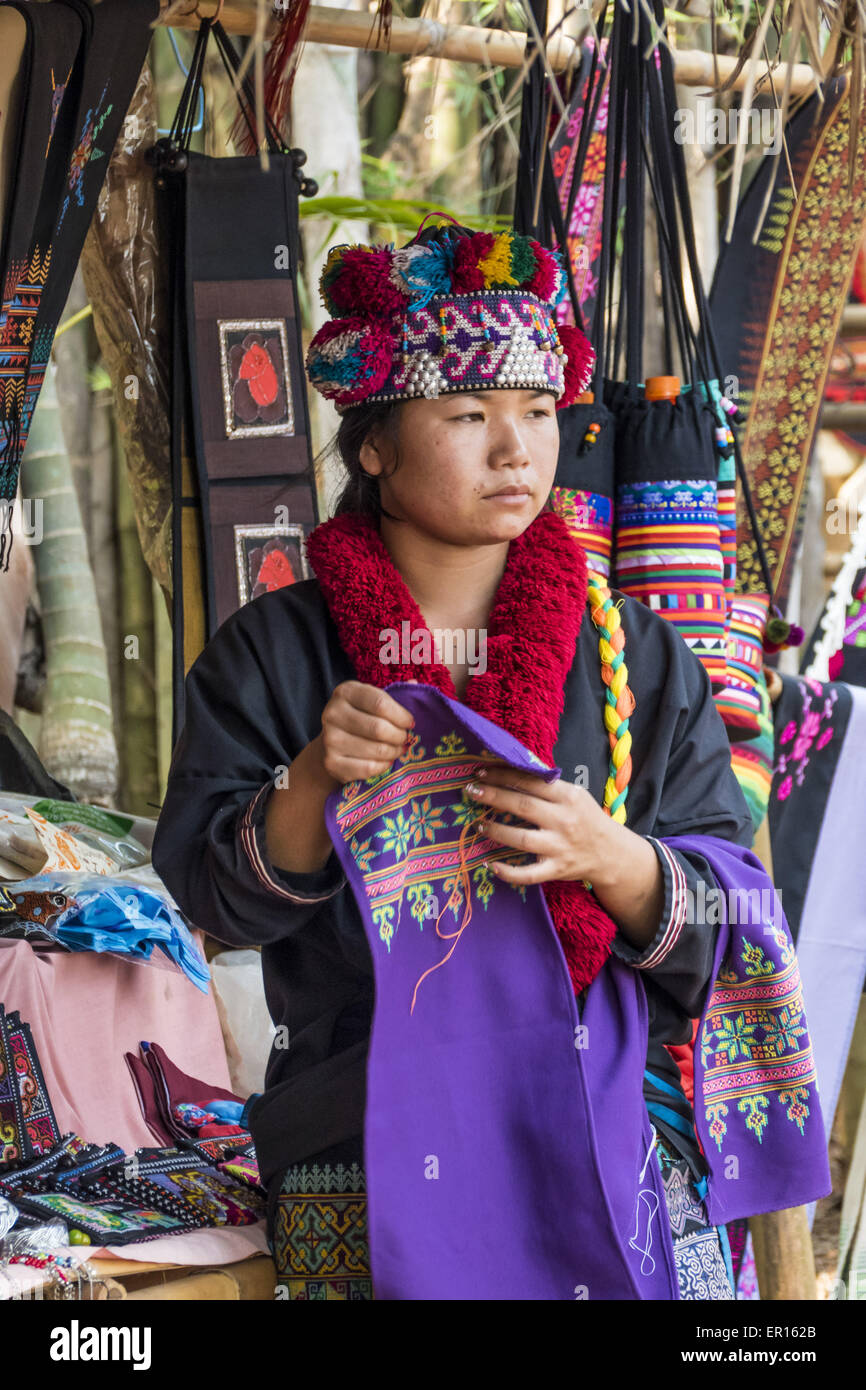 Lahu Hill Tribe Woman, Northern Thailand Stock Photo - Alamy