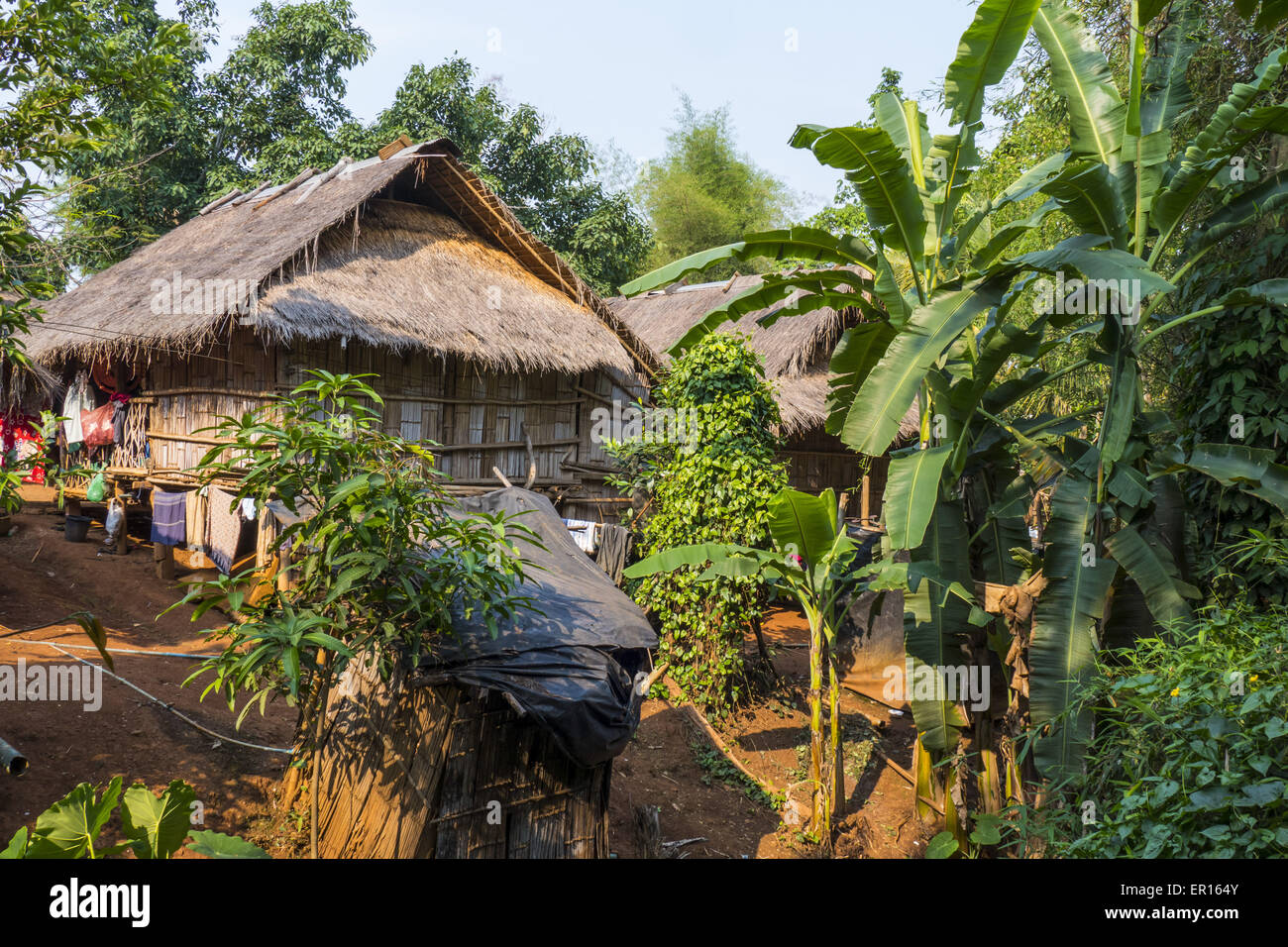 Northern Thailand, Hill Tribes Village Stock Photo - Alamy