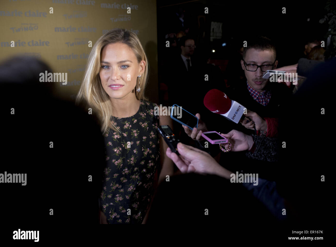 Israeli model Bar Refaeli arrives for the Marie Claire XII Fashion Prix ...